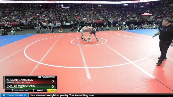 D2-285 lbs 1st Place Match - Gunner Hoffmann, Neillsville/Greenw./Loyal ...