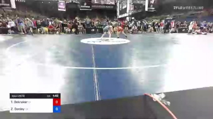 106 lbs Consi Of 8 #1 - Tyler Dekraker, Virginia vs Zane Donley, Oklahoma
