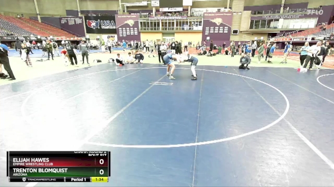 190 lbs Champ. Round 2 - Trenton Blomquist, Arizona vs Elijah Hawes ...