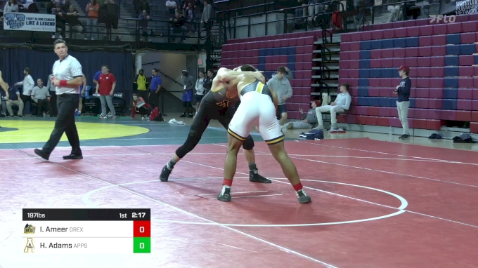197 lbs Round Of 16 - Ibrahim Ameer, Drexel vs Hunter Adams ...