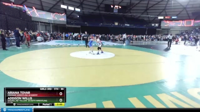 86 lbs Quarterfinal - Ariana Tovar, Prosser Wrestling Academy vs ...