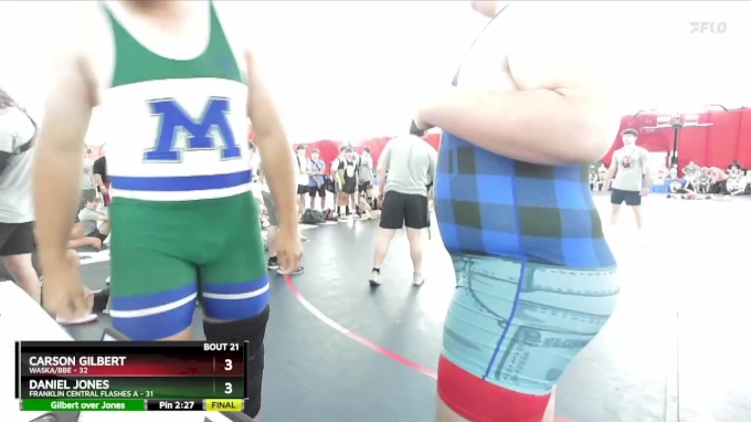 285 lbs Semis & Wb (16 Team) - Noah Jensen, Waska/BBE vs Chase Cross ...