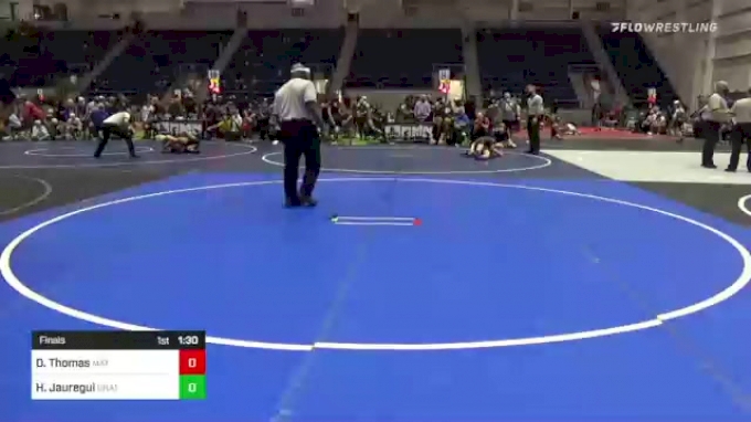 78 lbs Final - Dominic Thomas, Mat Demon WC vs Hunter Jauregui, Unattached