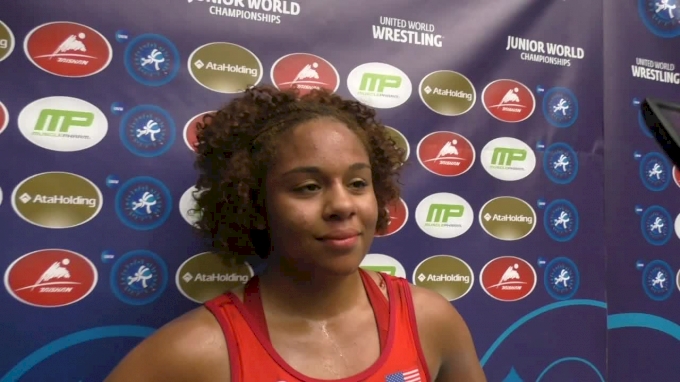 Maya Nelson Medals in Her First Worlds