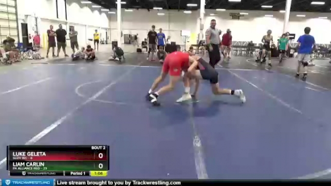 138 lbs Round 1 (8 Team) - Liam Carlin, PA Alliance Red vs Luke Geleta ...