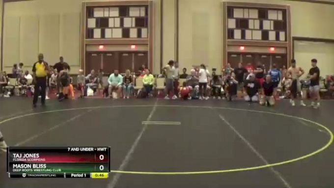 3rd Place Match - Mason Bliss, Deep Roots Wrestling Club vs Taj Jones ...