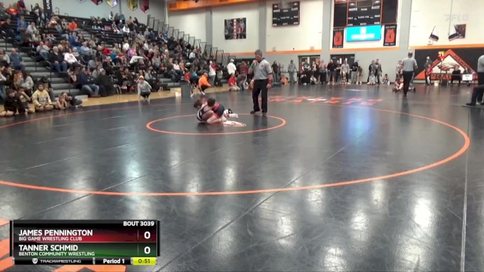 N-9 lbs Cons. Semi - Tanner Schmid, Benton Community Wrestling vs James ...
