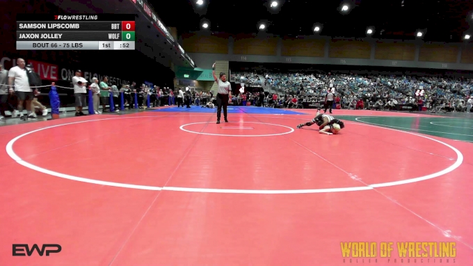 75 lbs Consi Of 8 #2 - Samson Lipscomb, Beebe Trained Wrestling vs ...