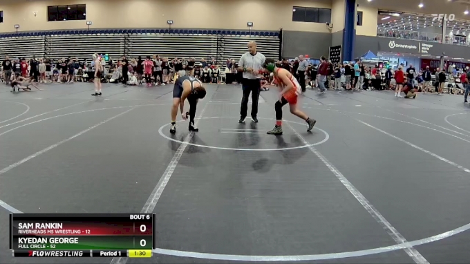 120 lbs Round 2 (8 Team) - Kyedan George, Full Circle vs Sam Rankin ...