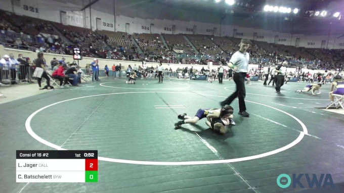 49 lbs Consi Of 16 #2 - Lane Jager, Carl Albert vs Cruz Batschelett ...