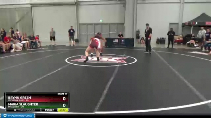 152 lbs Placement Matches (8 Team) - Brynn Green, Michigan Blue vs ...