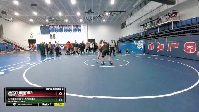 285 lbs Cons. Round 2 - Wyatt Herther, Campbell County vs Spencer ...