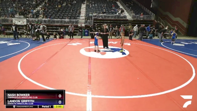 53 lbs Champ. Round 1 - Nash Bowker, Thermopolis Wrestling Club vs ...