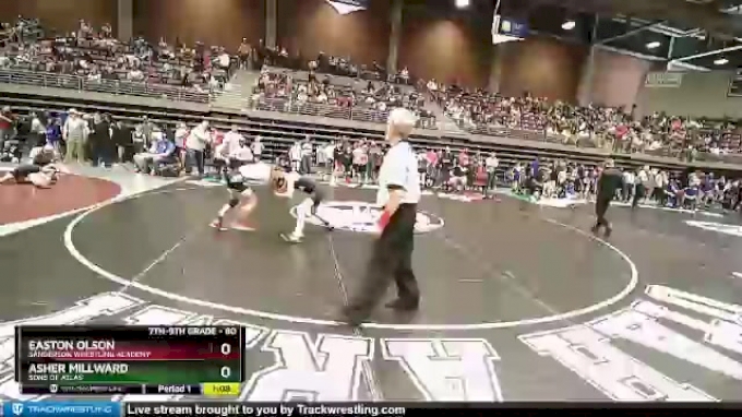 80 lbs Semifinal - Asher Millward, Sons Of Atlas vs Easton Olson ...
