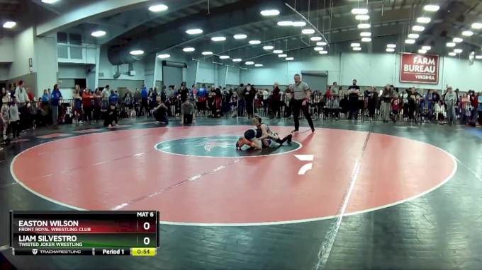 53 lbs Champ. Round 1 - Easton Wilson, Front Royal Wrestling Club vs ...