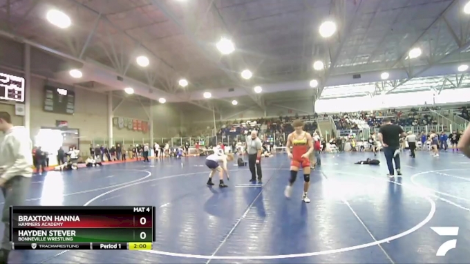 150 lbs Champ. Round 2 - Hayden Stever, Bonneville Wrestling vs Braxton ...