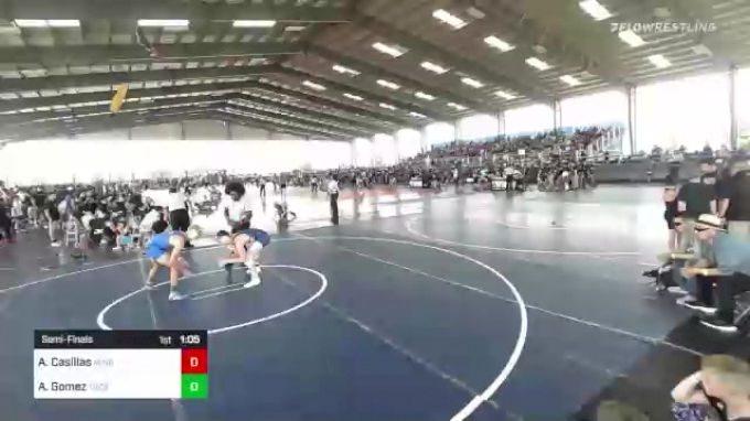 120 lbs Semifinal - Angel Casillas, Mingus Mountain WC vs Andru Gomez ...