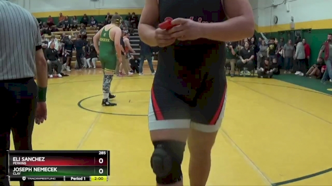285 lbs Champ. Round 1 - Joseph Nemecek, CLAY vs Eli Sanchez, PERKINS