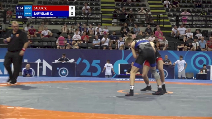 55 kg 1/8 Final - Yaraslau Baluk, Uww vs Chingis Saryglar, Uww
