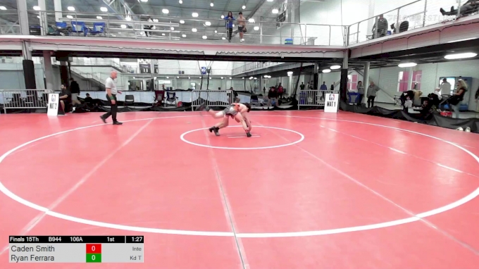 106A lbs 7th Place - Caden Smith, Integrity Wc vs Ryan Ferrara, Kd ...