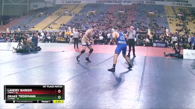 174 lbs Placement (4 Team) - Landry Barker, Loras vs Drake Tiedemann ...