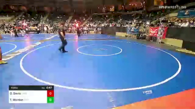 110 lbs Consi Of 8 #2 - Otis Davis, Harvey Twisters vs Talon Worden ...