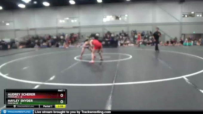 112 lbs Placement Matches (8 Team) - Audrey Scherer, Missouri 2 vs ...