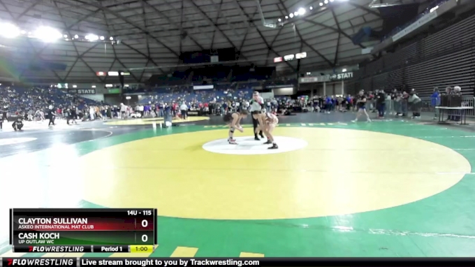 115 lbs Cons. Round 5 - Cash Koch, UP Outlaw WC vs Clayton Sullivan ...