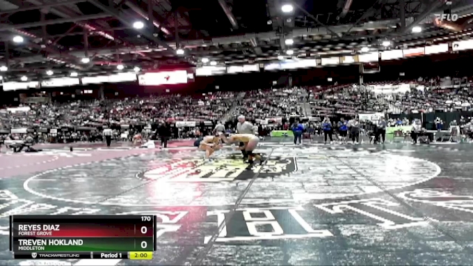 170 lbs Champ. Round 2 - Treven Hokland, Middleton vs Reyes Diaz ...