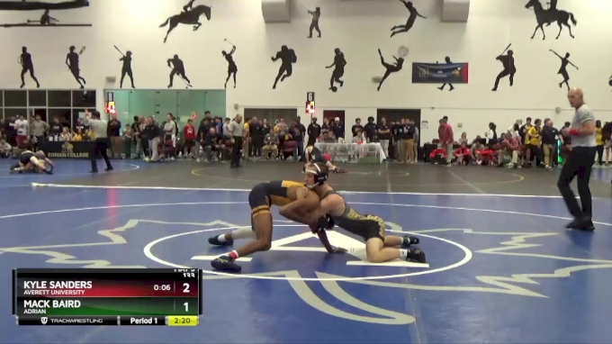 133 lbs Quarterfinal - Kyle Sanders, Averett University vs Mack Baird ...