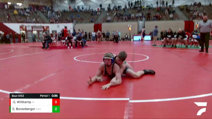 145 lbs Semifinal - Christian Wittkamp, Jay County vs Cale Bonenberger ...