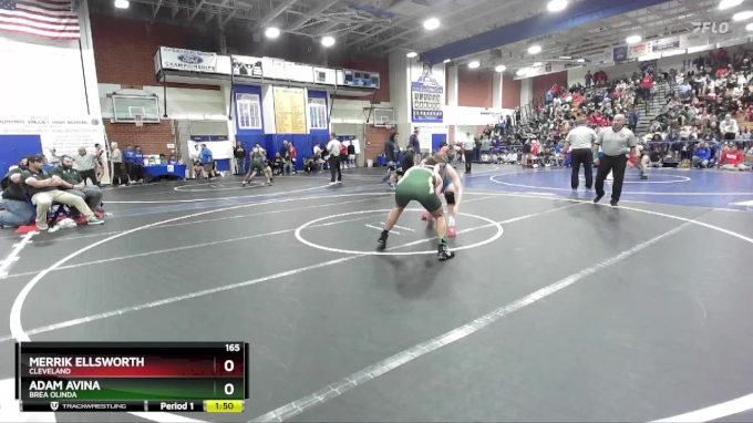 165 lbs Champ. Round 1 - Merrik Ellsworth, Cleveland vs Adam Avina ...
