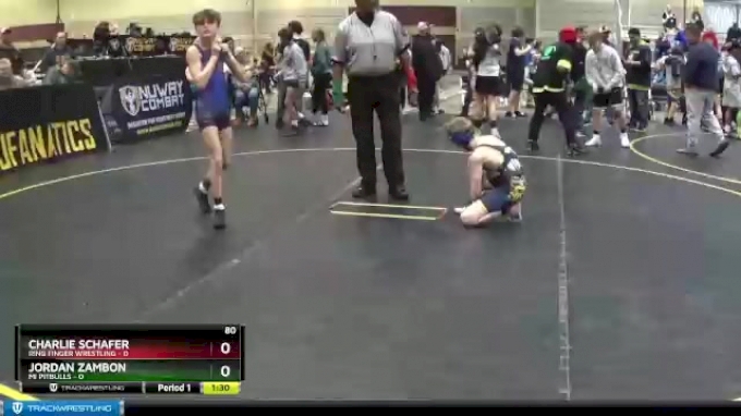 80 lbs Round 5 (6 Team) - Jordan Zambon, MI Pitbulls vs Charlie Schafer ...