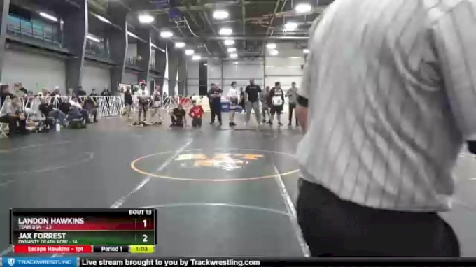 120 lbs Round 5 (6 Team) - Landon Hawkins, Team USA vs Jax Forrest ...