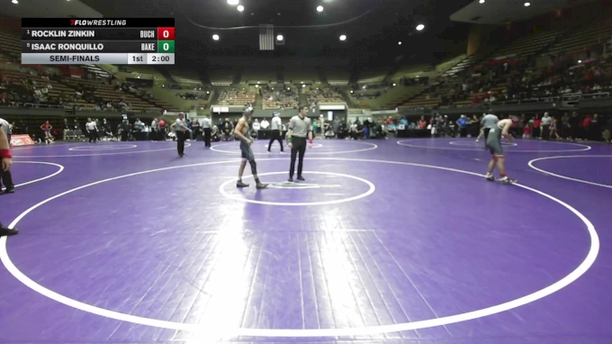 122 lbs Semifinal - Rocklin Zinkin, Buchanan vs Isaac Ronquillo ...