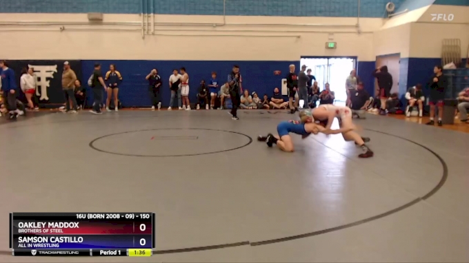 150 lbs Quarterfinal - Oakley Maddox, Brothers Of Steel vs Samson ...