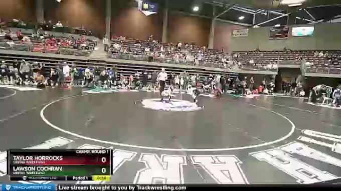 62 lbs Champ. Round 1 - Taylor Horrocks, Uintah Wrestling vs Lawson ...