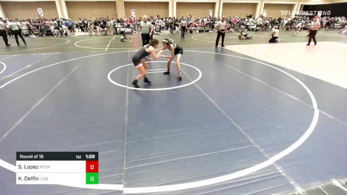 101 lbs Round Of 16 - Stella Lopez, Pounders WC vs Kaila Delfin, Lion ...