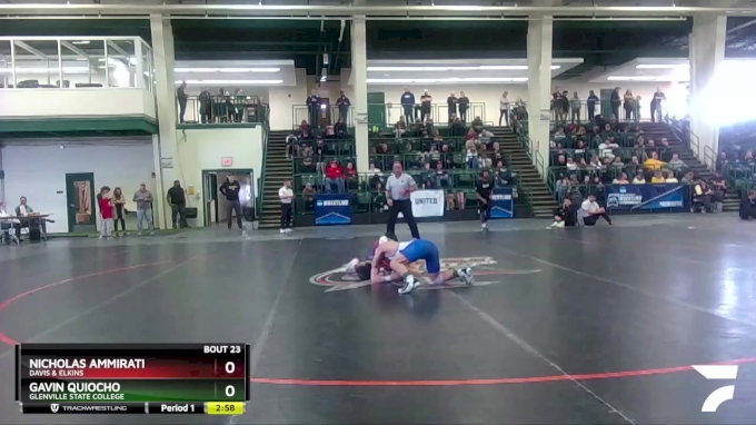 133 lbs Quarterfinal - Nicholas Ammirati, Davis & Elkins vs Gavin ...