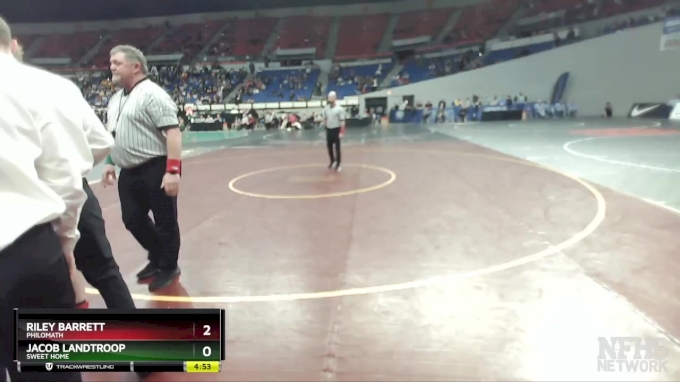 4A-150 lbs 1st Place Match - Riley Barrett, Philomath vs Jacob ...