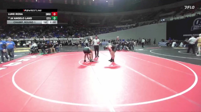 4A Boys 175 lbs Champ. Round 1 - Ja`Angelo Land, Estacada Boys vs Luke ...