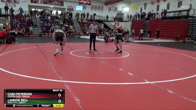 175 lbs Champ. Round 1 - Cash Peterson, Center Point-Urbana vs Landon ...