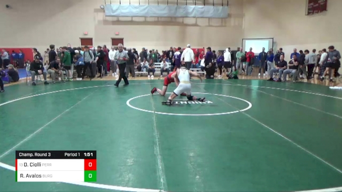 126 lbs Champ. Round 3 - Dominic Ciolli, Perry vs Ryan Avalos, Perrysburg