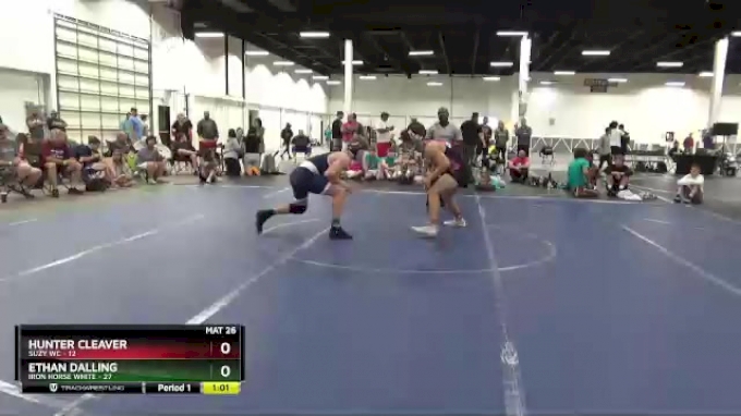170 lbs Round 7 (8 Team) - Ethan Dalling, Iron Horse White vs Hunter ...