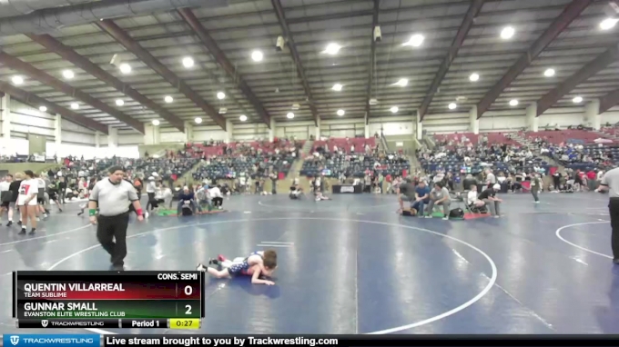59 lbs Cons. Semi - Quentin Villarreal, Team Sublime vs Gunnar Small, Evanston Elite Wrestling Club