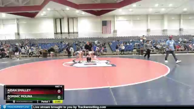 113 lbs Cons. Round 1 - Aidan Smalley, IN vs Dominic Molina, NE