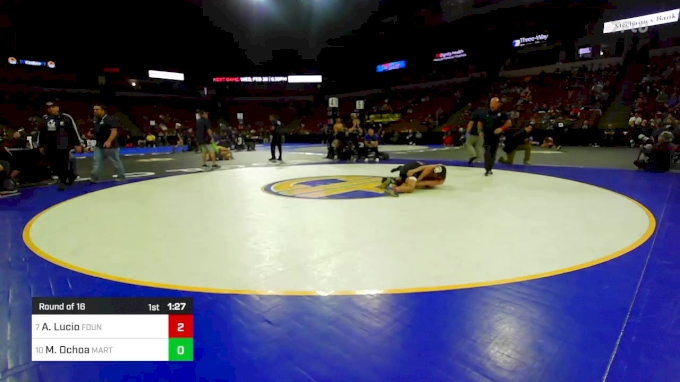126 lbs Round Of 16 - Anthony Lucio, Fountain Valley vs Mateo Ochoa ...