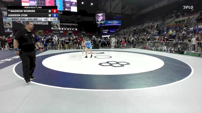 135 lbs Champ. Rd Of 64 - Madison Worden, NV vs Addison Lyon, OH