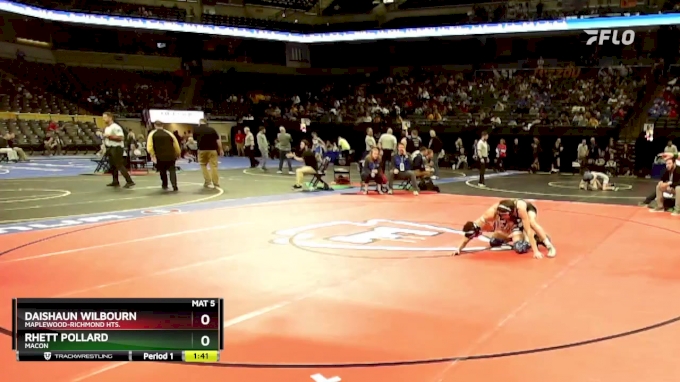 120 Class 1 lbs Quarterfinal - Daishaun Wilbourn, Maplewood-Richmond ...