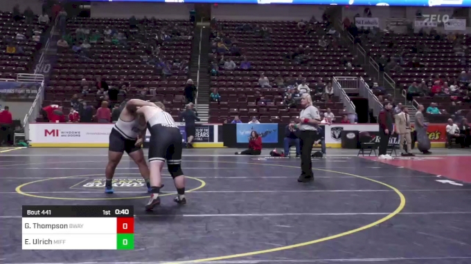 285 lbs Cons Round 5 - Gavin Thompson, Brockway vs Emmanuel Ulrich ...